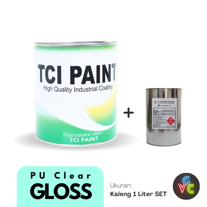 Jual TCI Paint PU Clear Gloss 1 Liter SET - cat polyurethane | Shopee ...