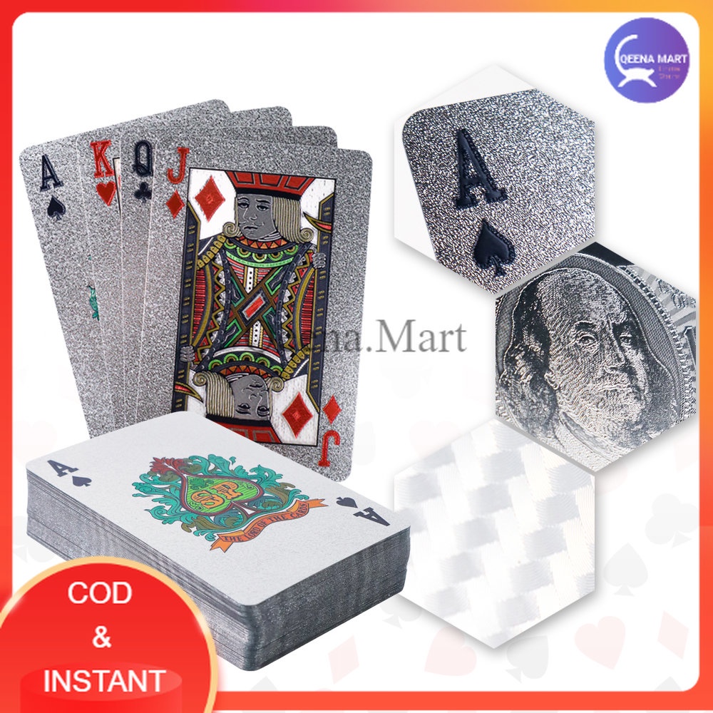 Jual Kartu Remi Poker Bahan Lapisan Foil - TH73A | Shopee Indonesia