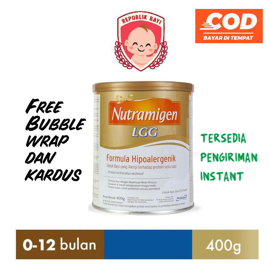 Jual Nutramigen LGG 400 gram 400gr 400 gr Free Bubble Wrap Dus Packing ...
