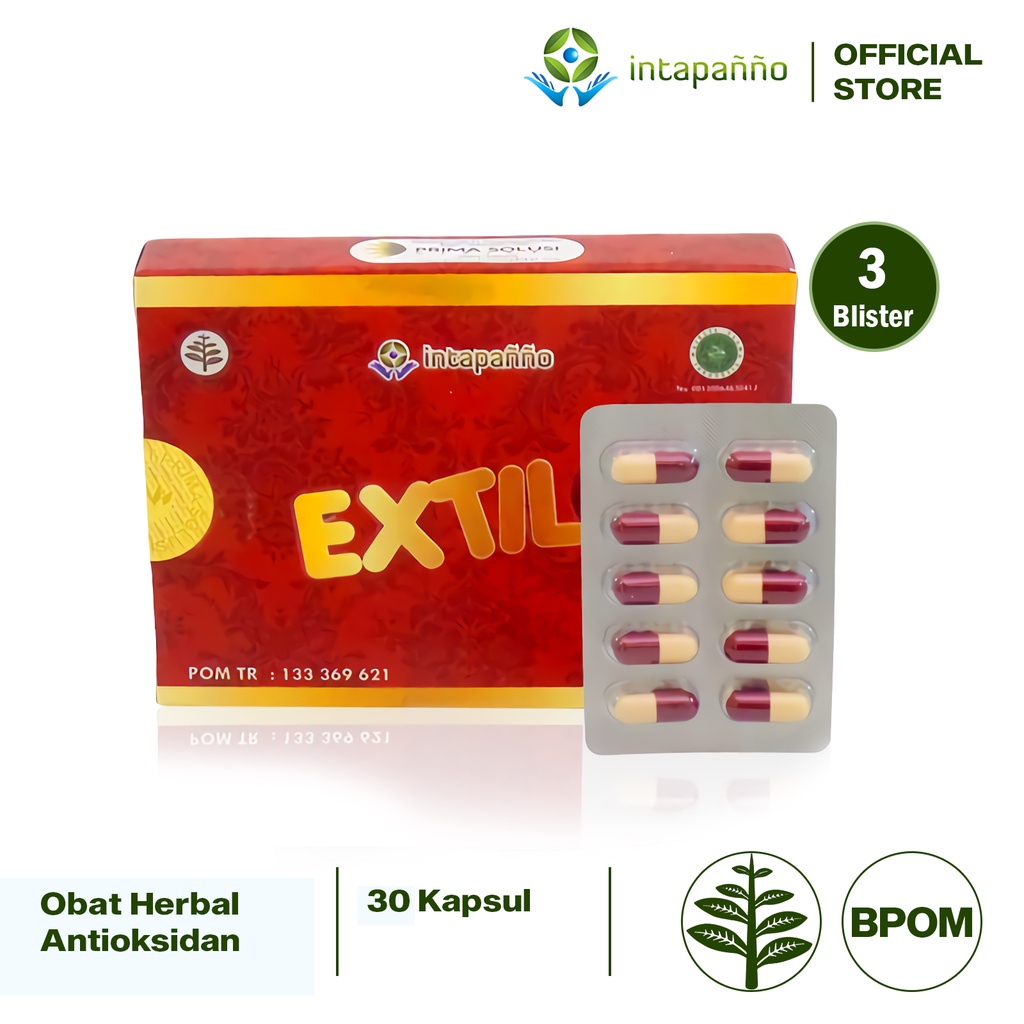 Jual INTAPANNO COMBO 3 Extilo Obat Herbal Antioksidan 30 Kapsul Jamu ...