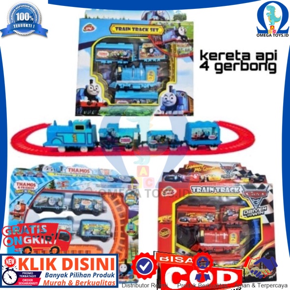 Jual Omega Toys MAINAN ANAK KERETA API ELEKTRIK BERKARAKTER / KERETA ...