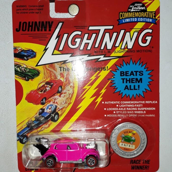 Jual AMC SHOP Jhonny Lightning Volkswagen VW Bug Bomb Pinky Limited ...