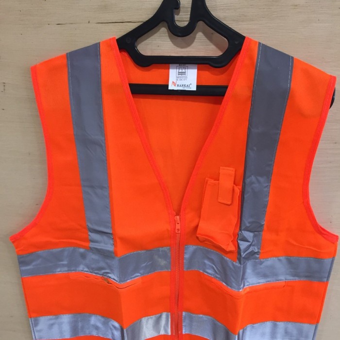 Jual Rompi safety proyek / pengaman polyster orange nankai/ROMPI PROYEK ...