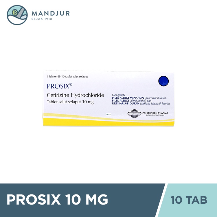 Jual Prosix 10 Mg 10 Tablet - Obat Rhinitis dan Gatal Alergi | Shopee ...