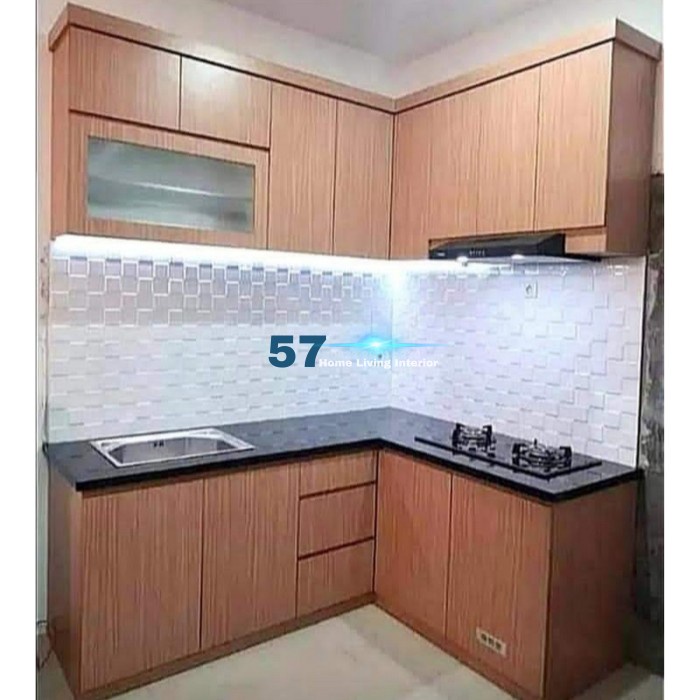 Jual Kitchen Set Dapur Minimalis Free Desain dan Ukur Bahan Plywood ...