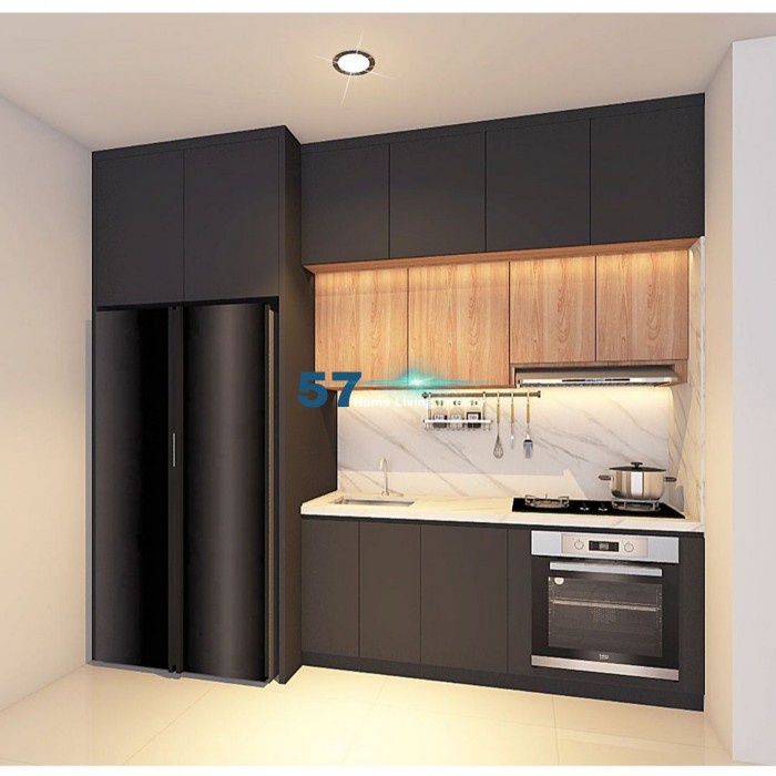 Jual Lemari Kitchen Set Minimalis Bahan Multiplek Finishing HPL Free ...