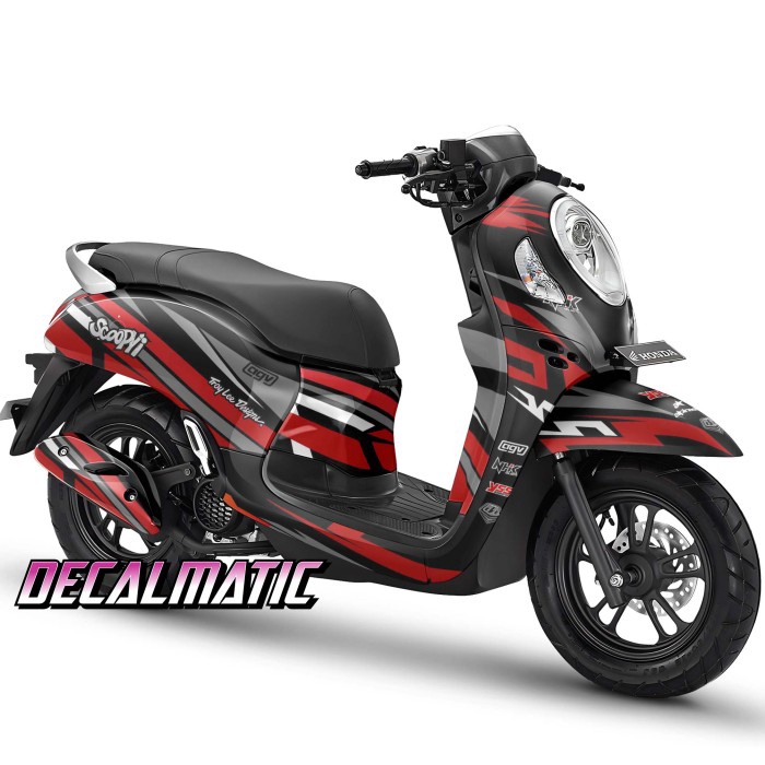 Jual Decal Full Body + Stiker Dashboard Scoopy Semua Type - Grafis ...