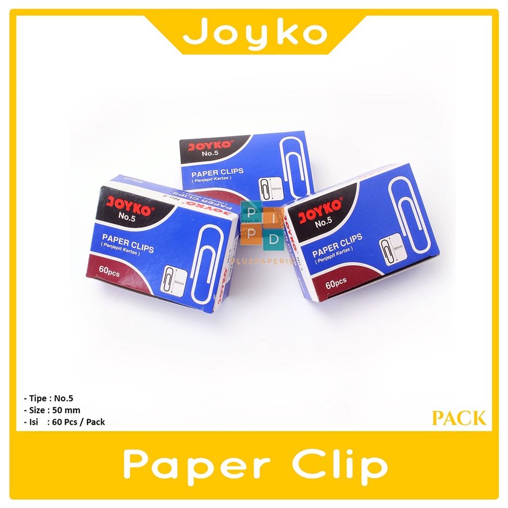 Jual JOYKO - Paper Clip No. 5 Jumbo Size - Pack | Shopee Indonesia