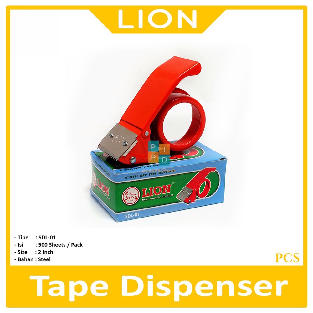 Jual LION - Tape Dispenser 2 Inch SDL-01 - Pemotong Lakban 2 Inch - Pcs ...