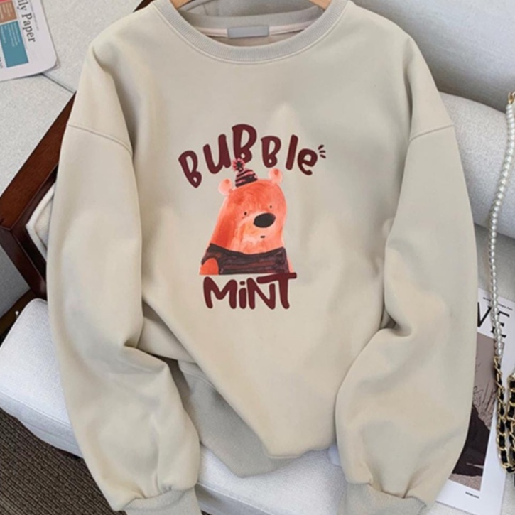 Jual SWEATER SWITER SWETER BUBBLE MINT BEAR CREWNECK (V1) ORIGINAL ...
