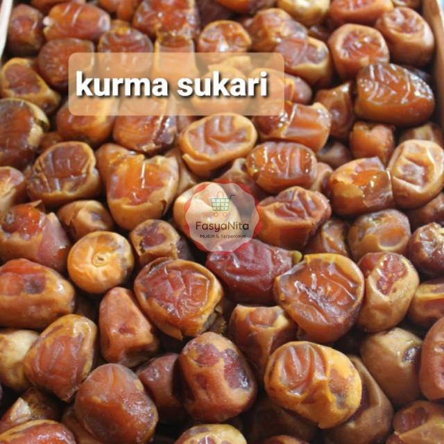 Jual 500gr Kurma Sukari / ruthab / ruthob kaya antioksidan Manis enak ...