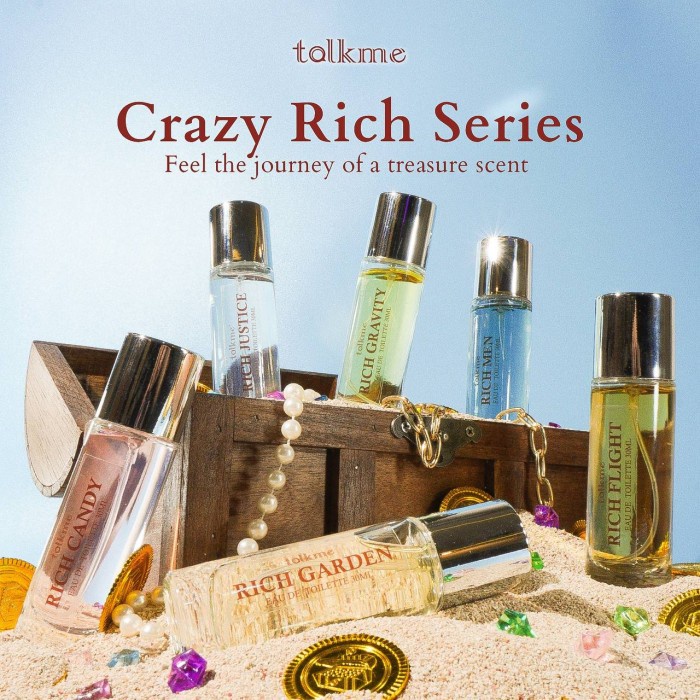 Jual TALKME parfume CRAZY RICH 1SET ISI 6PCS EDT tahan parfum badan ...