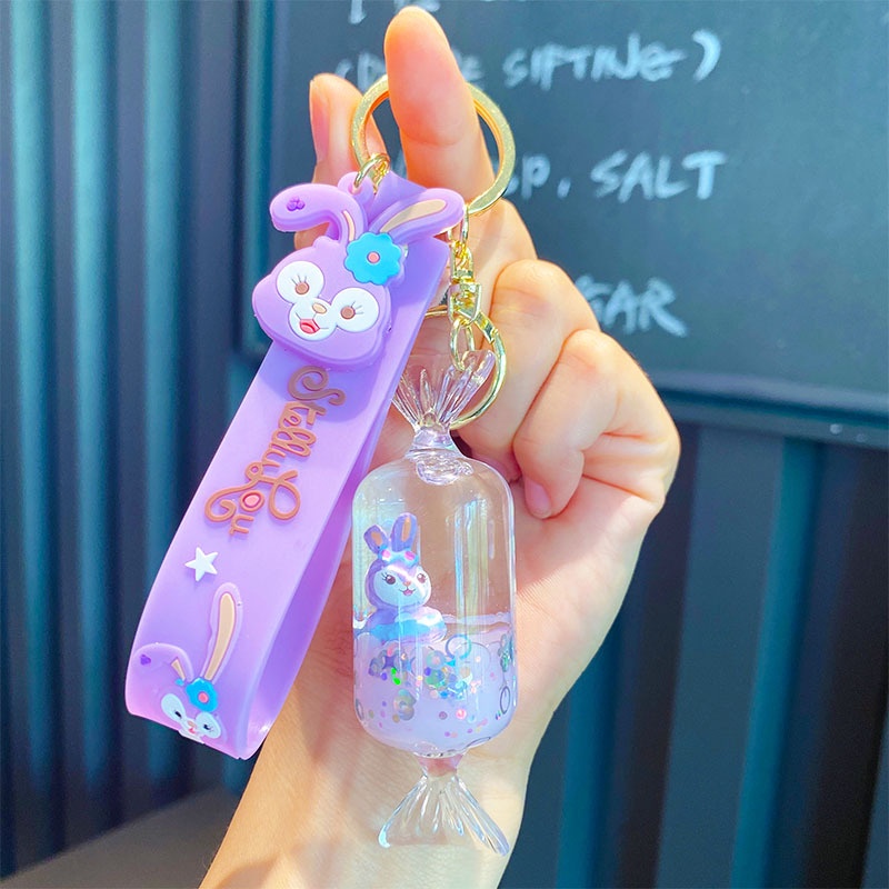 Jual Gantungan Kunci Glitter Cair Kunci Mobil Key Chain Lucugantungan Kunci Lucu Unicorn 