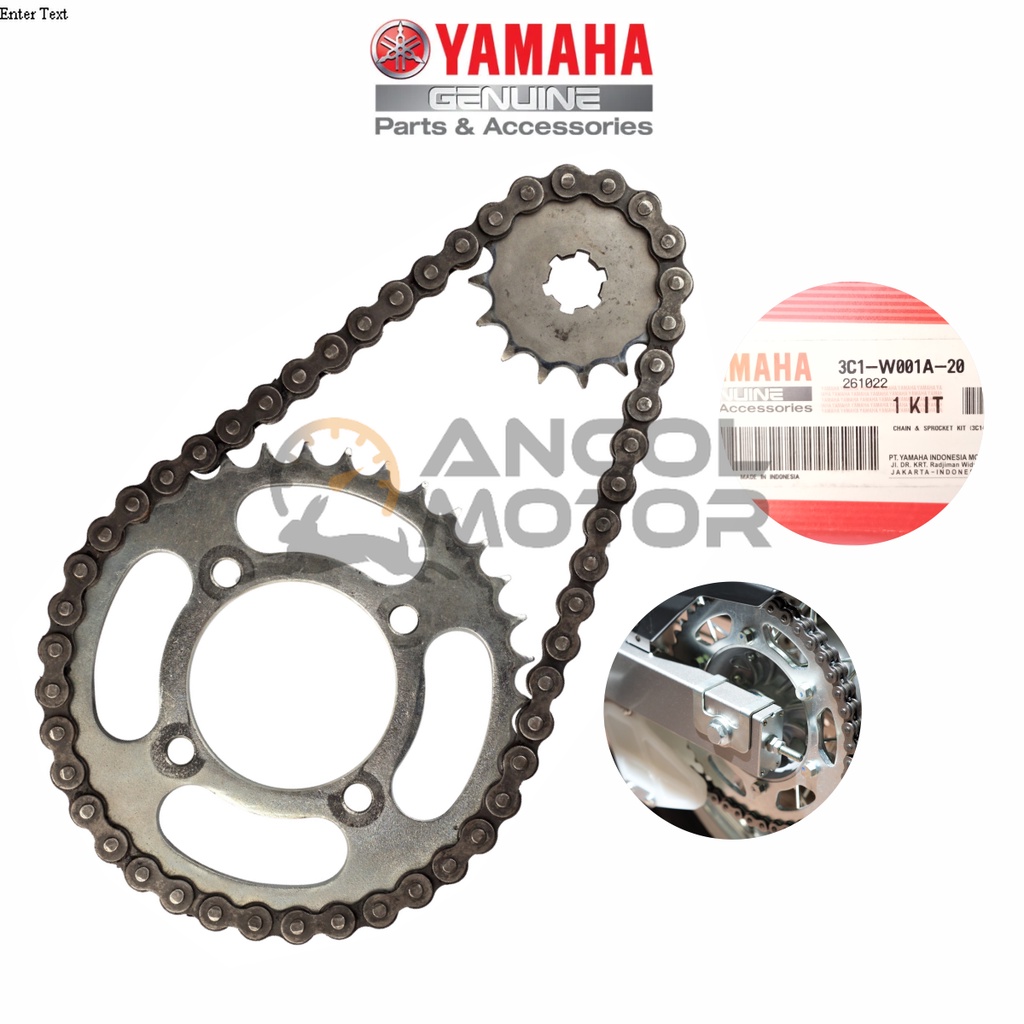 Jual YGP Gear Set Vixion Lama Rantai Komplit GearSet Depan Belakang ...