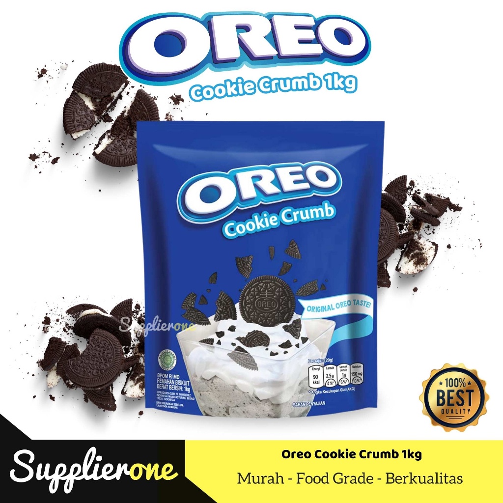 Jual Oreo Cookie Crumb 1kg / Remahan Biskuit Oreo Remuk / Cookie ...