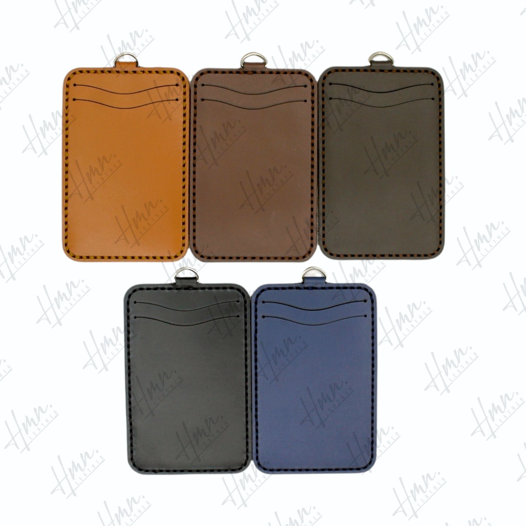 Jual Promo Id Card Holder Kulit Asli Custom Nama Logo Perusahaan HMN | Shopee Indonesia