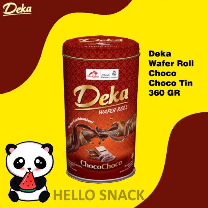 Jual DEKA wafer roll choco choco nut banana hazelnut 360g kue wafer ...
