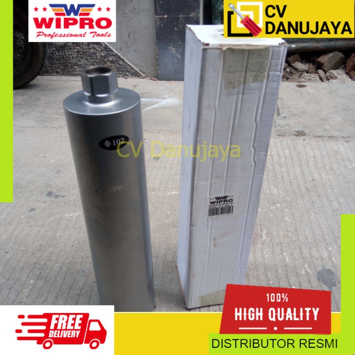 Jual Mata coring WIPRO 4"mata Bor Drill beton aspal size 4 inch Diamond ...
