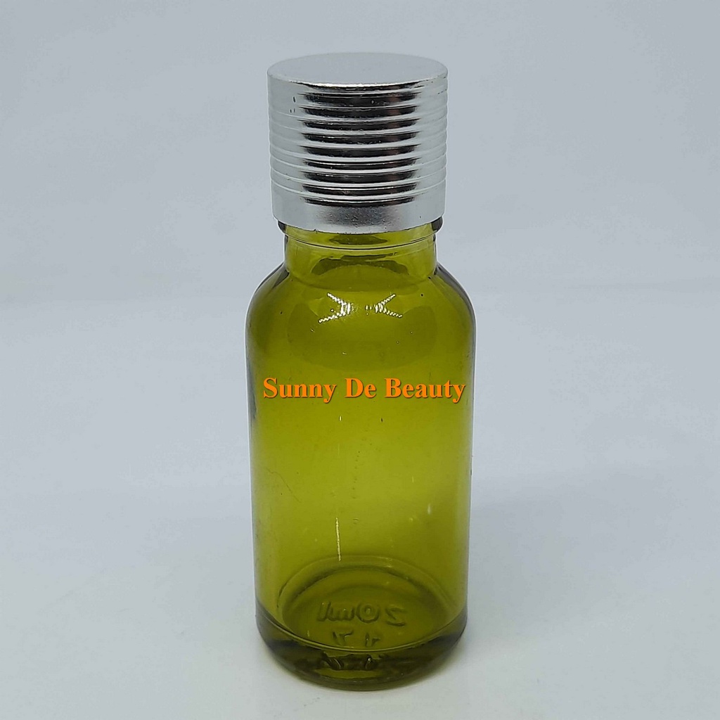 Jual Botol Kaca 20 ml Olive Original Br Tutup Drop Silver Alumunium ...