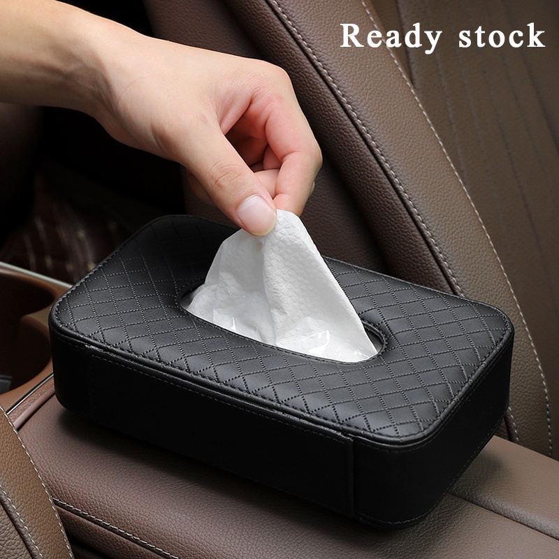 Jual Ready stock Tempat Tisu Mobil / Kotak Tissue Kulit Mobil Gantung ...