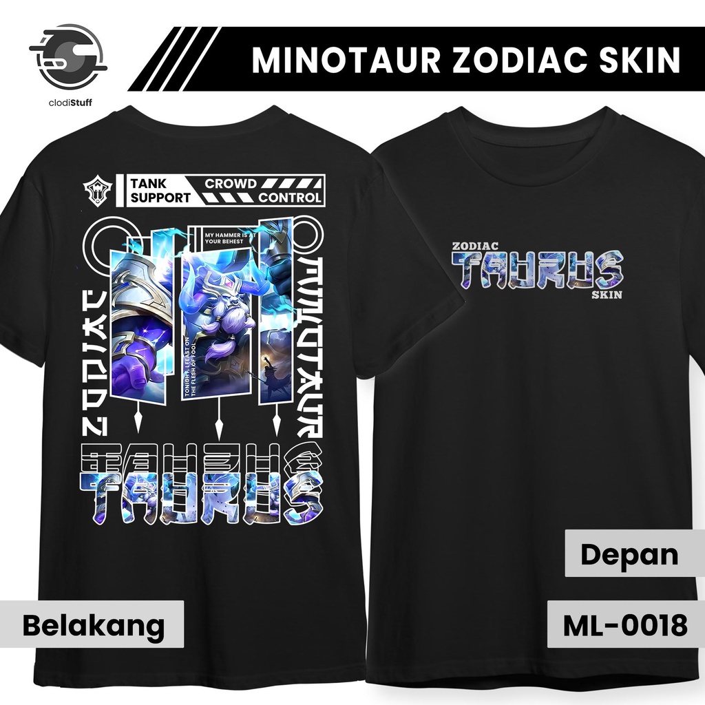 Jual Kaos MINOTAUR ZODIAC Exclusive Mobile Legends MLBB SKIN ZODIAK ...