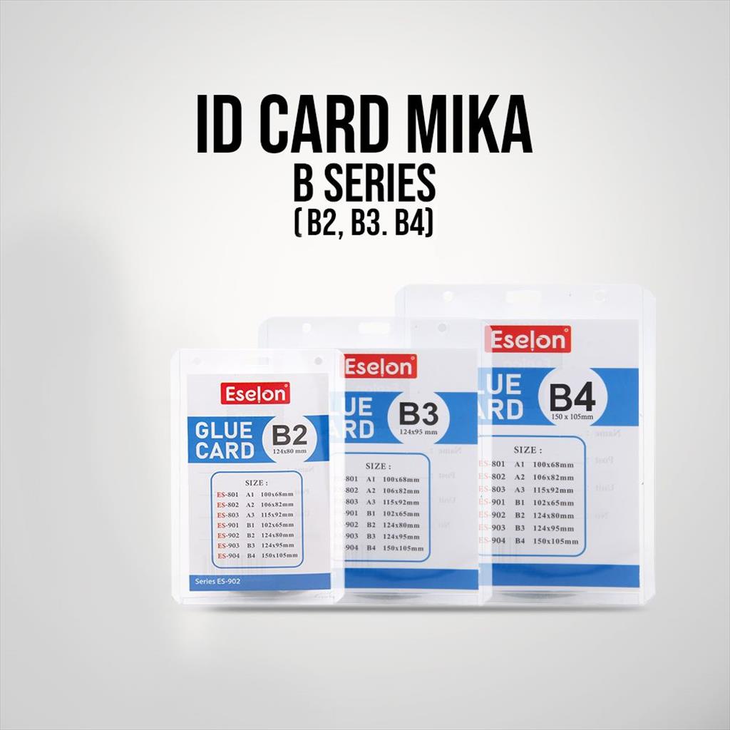 Jual 20pcs ID CARD MIKA B Series / 1pak Name Tag | Shopee Indonesia