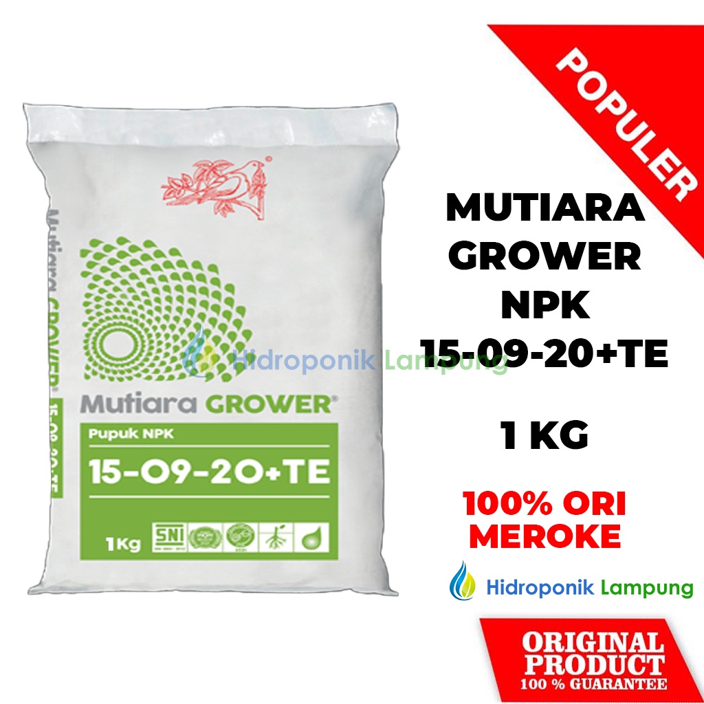 Jual PUPUK NPK MEROKE GROWER 15-09-20+TE CAP MEROKE 100% ORIGINAL ...
