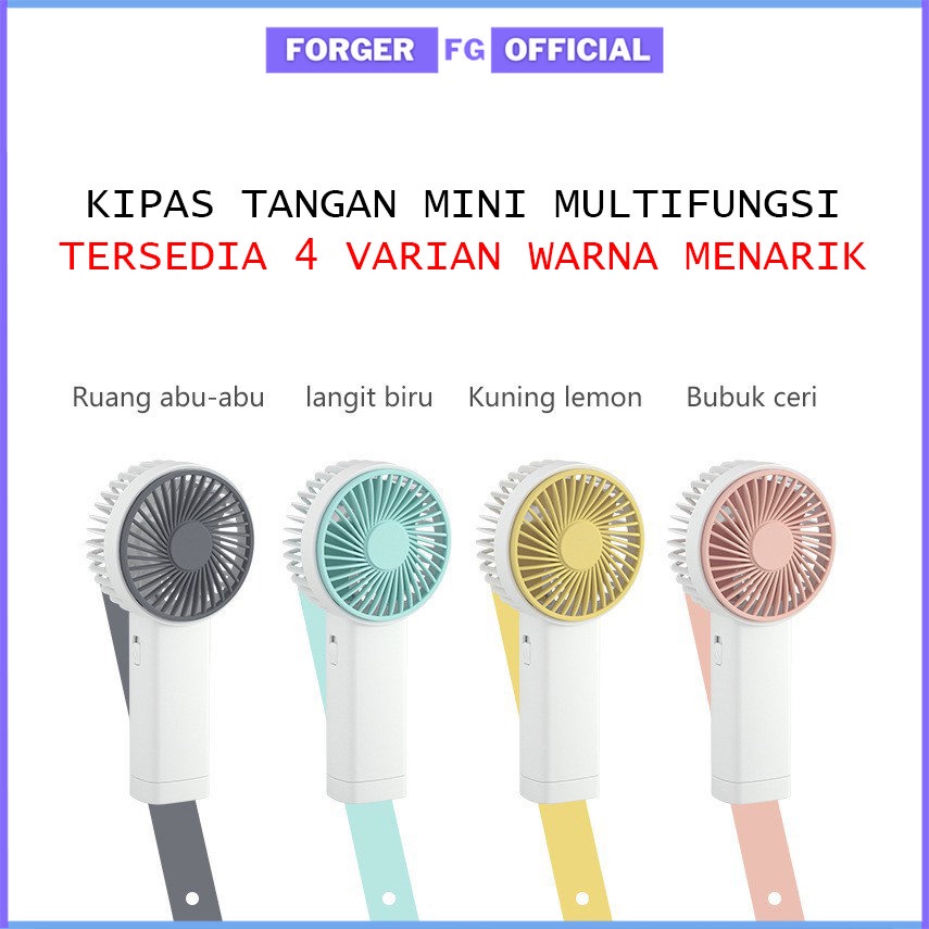 Jual Kipas Angin Mini Genggam Cute USB Mini Fan Portable Untuk Anak ...