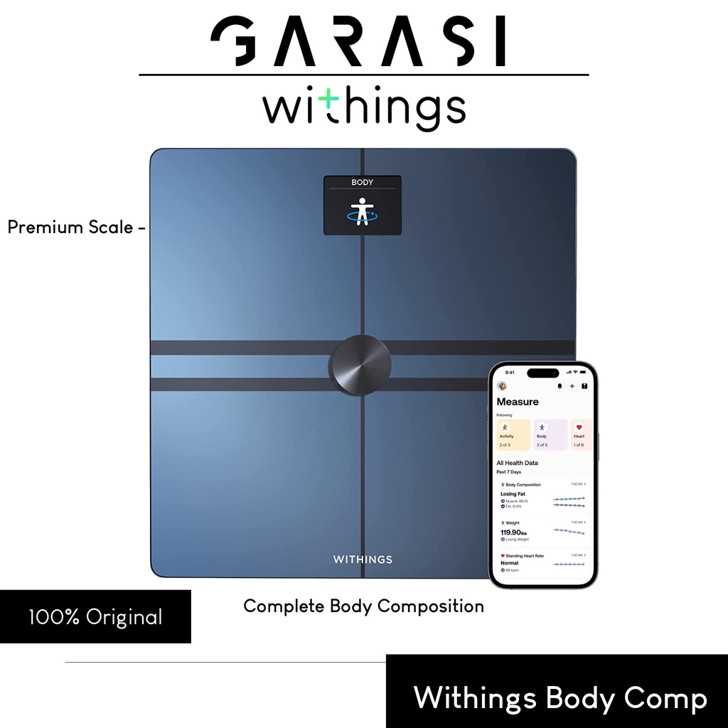 Jual Withings Body Comp Premium Complete Body Analysis Smart Scale ...
