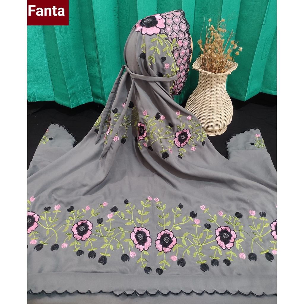Jual Mukena bahan Polino Kain Dasar Warna Abu Ukuran Dewasa Terusan ...