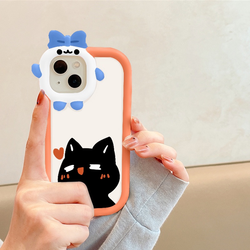 Jual Cute Black Cat Case for Oppo A532020 A53S4G A572022 A774G5G K105G ...