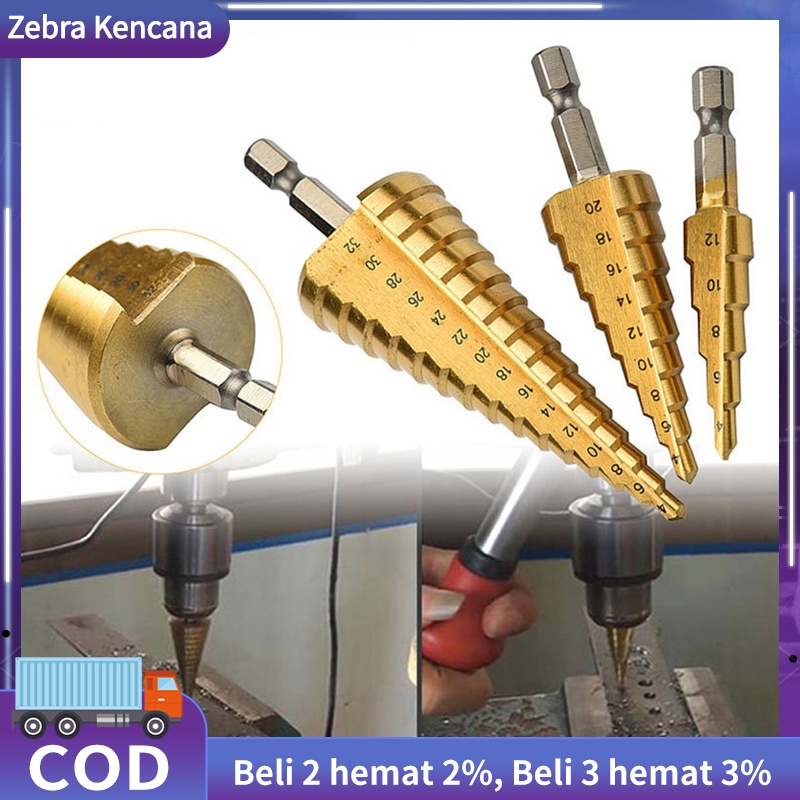 Jual COD Promo Mata Bor Besi Kayu Plastik Kuningan Mata Bor Spiral ...