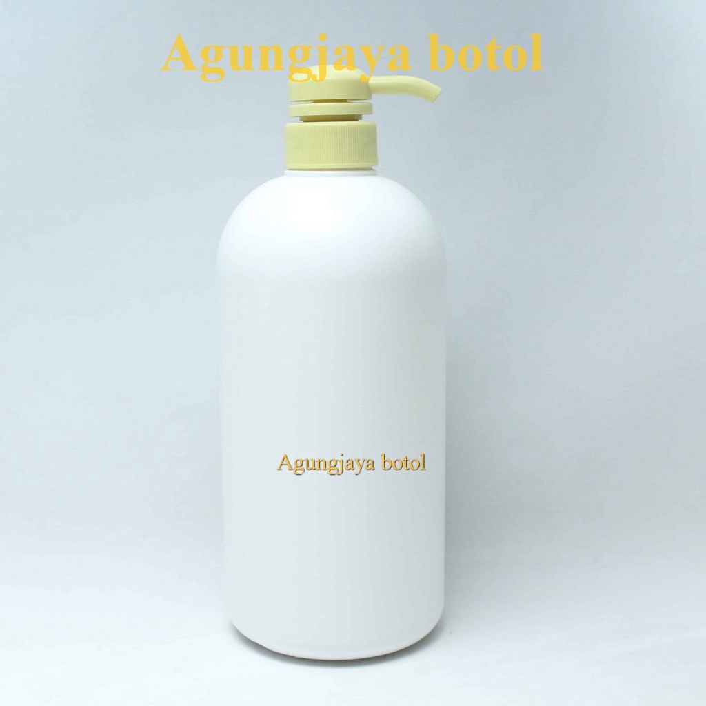 Jual Botol Handsanitizer 1000 ml Putih Hdpe Tutup Pump Lotion Neck 33 / Botol Plastik / Botol ...