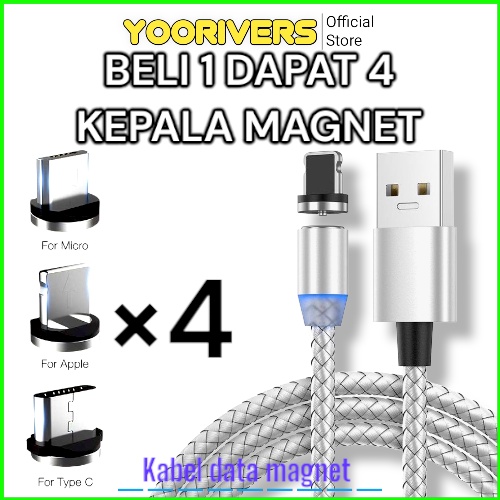 Jual [BELI 1 KABEL DAPAT 4 KEPALA MAGNET] Kabel Data Casan Kepala ...