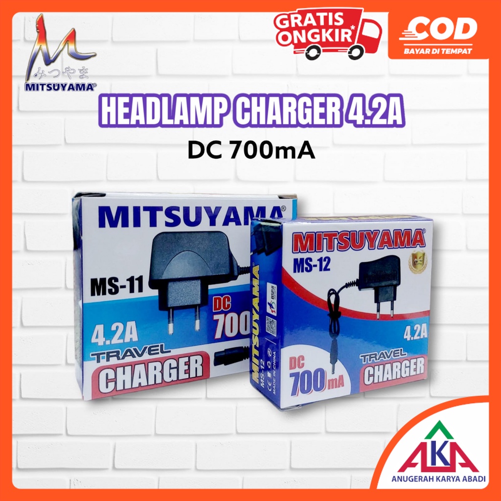 Jual Adaptor Headlamp Charger MITSUYAMA Senter Kepala SWAT Jack 8 ...