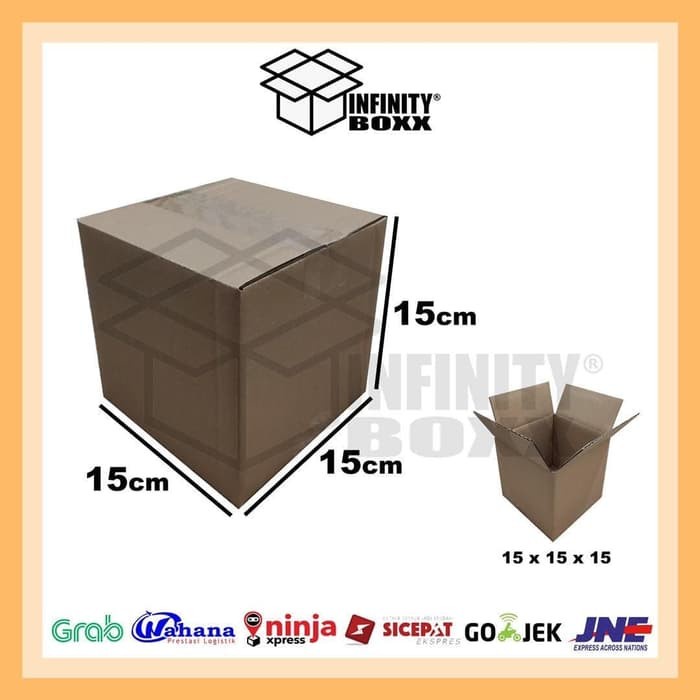 Jual kardus box POLOS packaging packing 15x15x15 POLOS | Shopee Indonesia