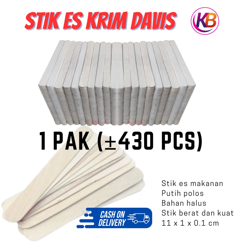 Jual Stick Ice Cream / Stik Kayu Es krim / Stik Kayu Putih Polos / Stik ...