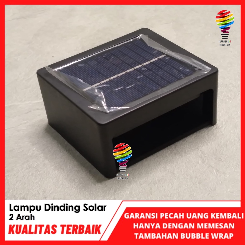 Jual Lampu Dinding Solar Panel 2 Arah 3+3W Dinding Tenaga Surya 3+3W ...