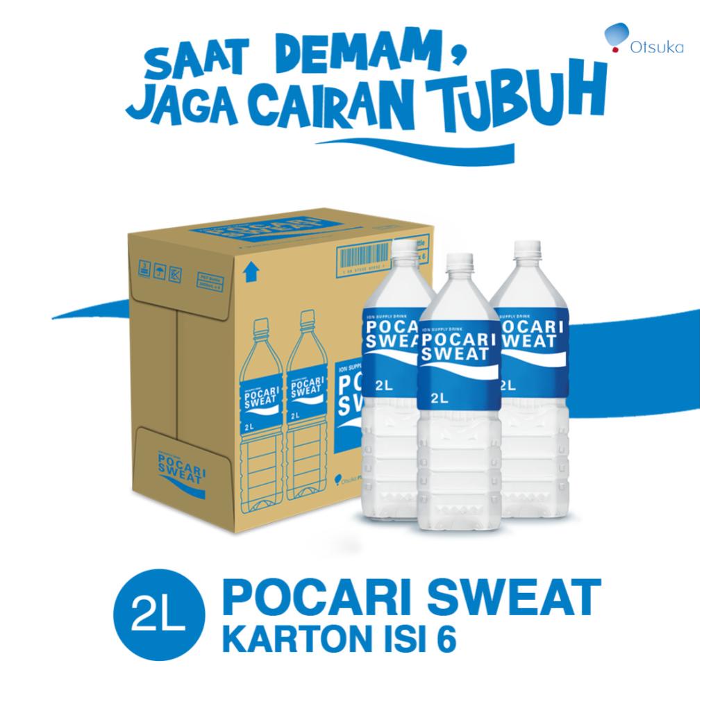 Jual Pocari Sweat 2000 ml Carton x 6 Pieces (1 Carton) | Shopee Indonesia