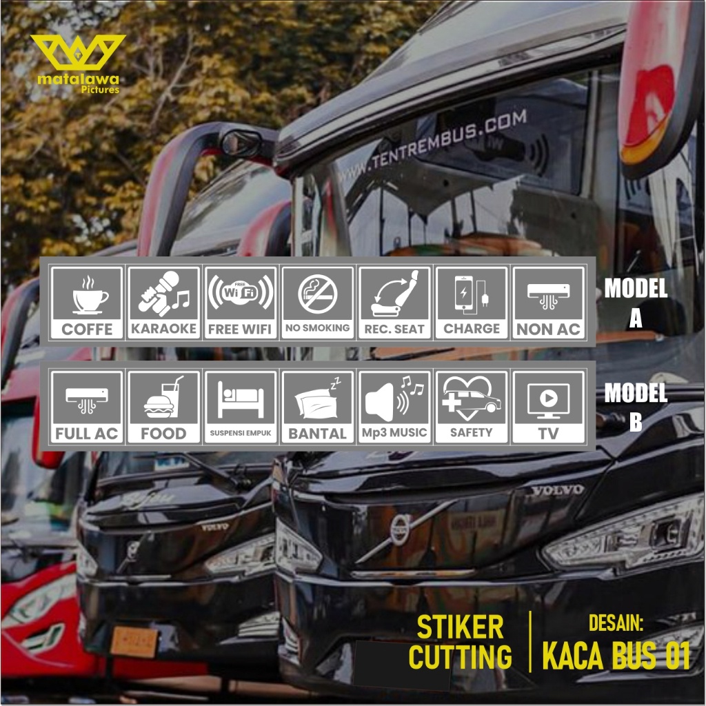 Jual sticker kaca mobil travel mini bus elf logo wifi full ac recline ...