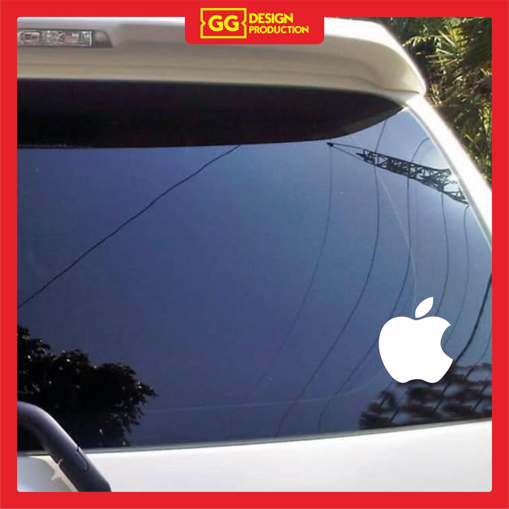 Jual STICKER STIKER LOGO APPLE KACA MOBIL BELAKANG | STIKER APPLE KROAK ...