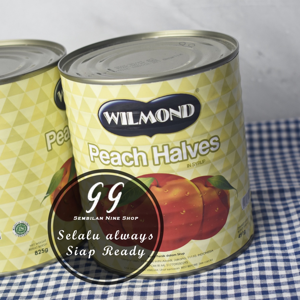 Jual WILMOND PEACH Halves in syrup 825 Gram Import CHINA Buah Persik ...