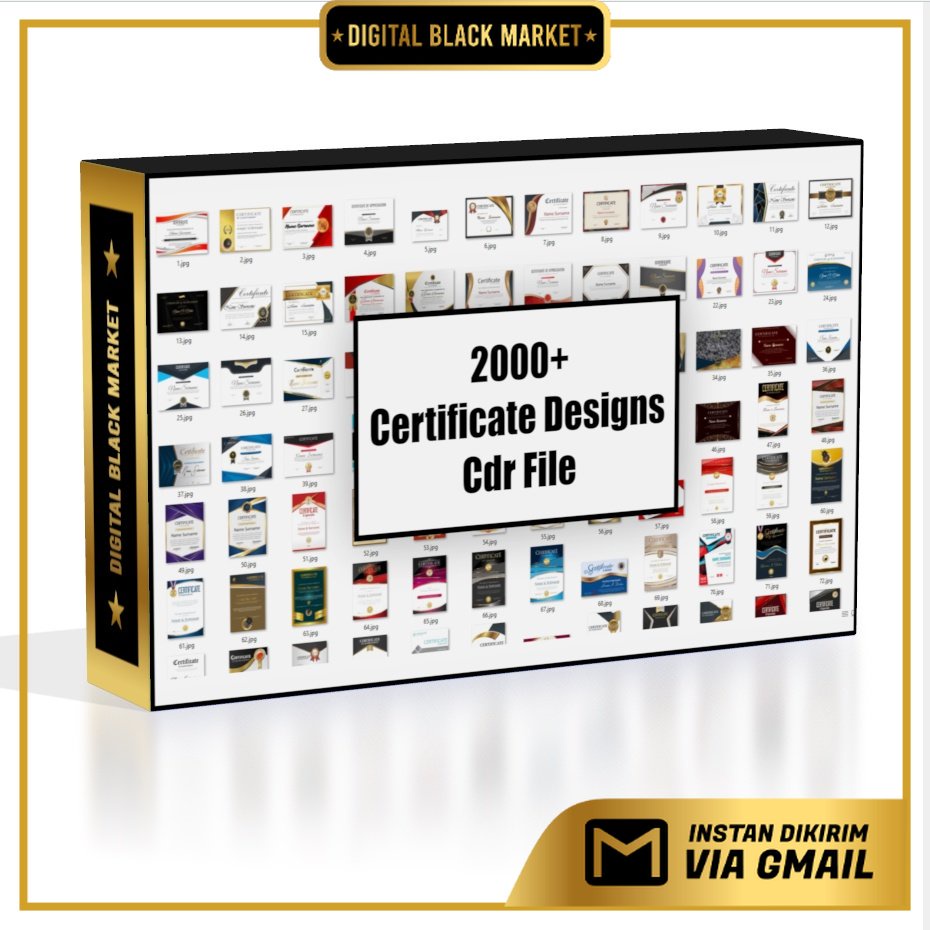 Jual 2000+ Certificate Designs Cdr File | Shopee Indonesia