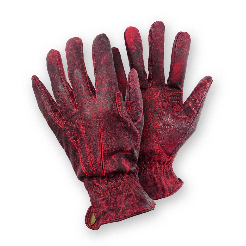 Jual Howard Smith HSG-001 Leather Gloves Sarung Tangan Motor Red Rustic ...