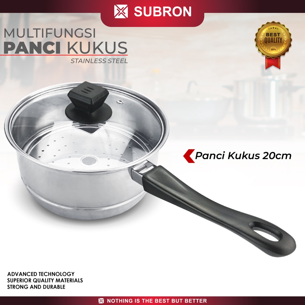 Jual SUBRON Panci Kukus 20cm Steamer Panci Dandang Stainless Susu Milk ...