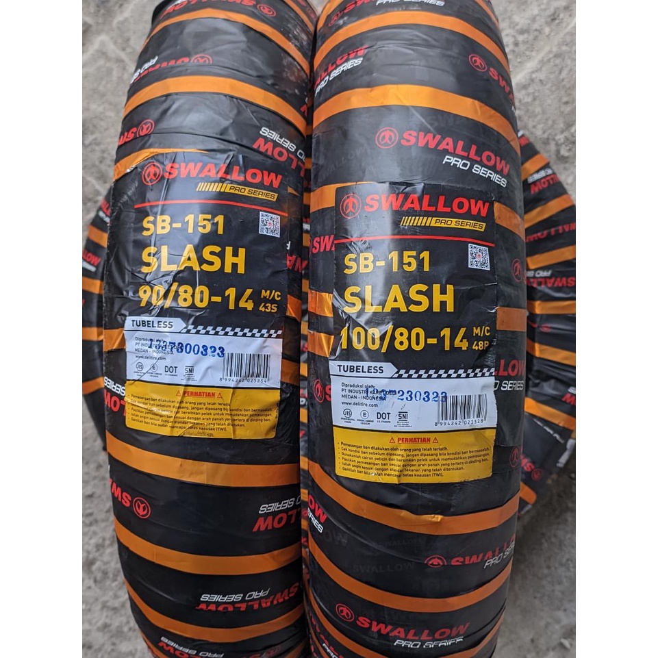 Jual Paket Swallow SB151 SLASH 90 80 14 dan 100 80 14 Pro Series ...