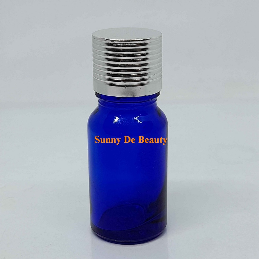 Jual Botol Kaca 10 ml Biru Original Br Tutup Drop Silver Alumunium ...