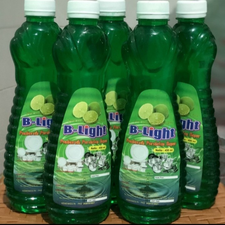 Jual paket murah per 5 botol Sabun Cuci Piring Blight 450Ml | Shopee ...