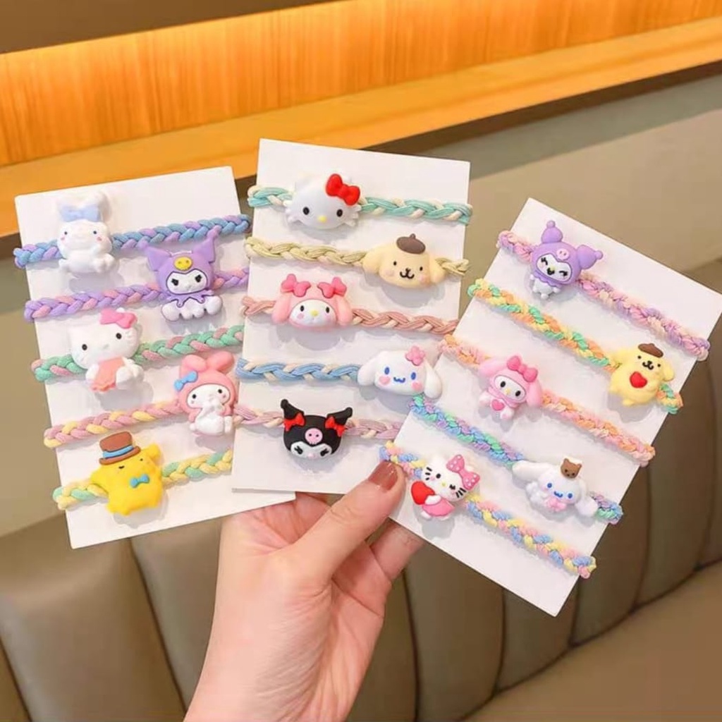 Jual IKAT RAMBUT KEPANG KARAKTER WARNA WARNI / KUNCIR KUNCIRAN KARET ...