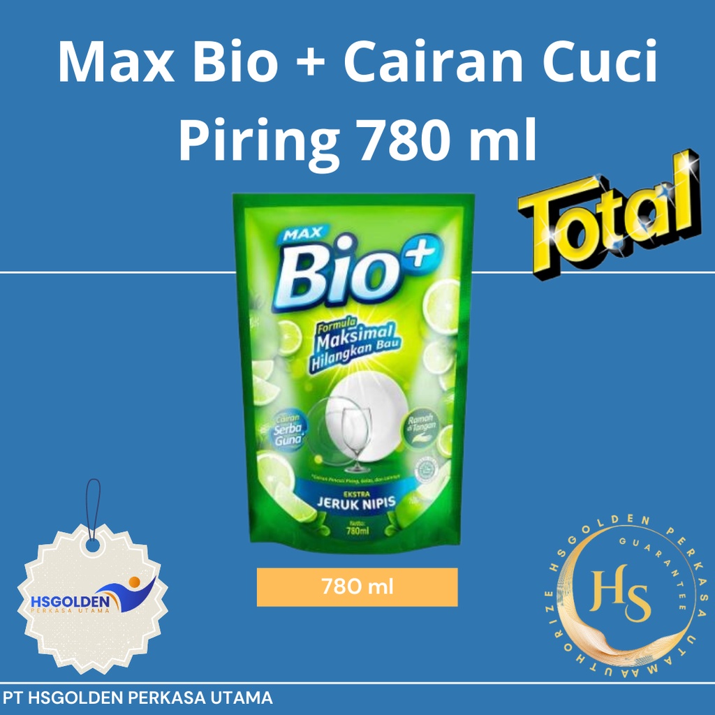 Jual Max Bio+ Cairan Sabun Pencuci Piring 780 Ml | Shopee Indonesia